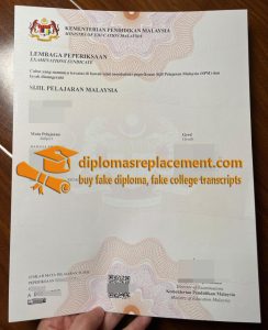 Buy Sijil Pelajaran Malaysia Certificate, fake SPM certificate sample